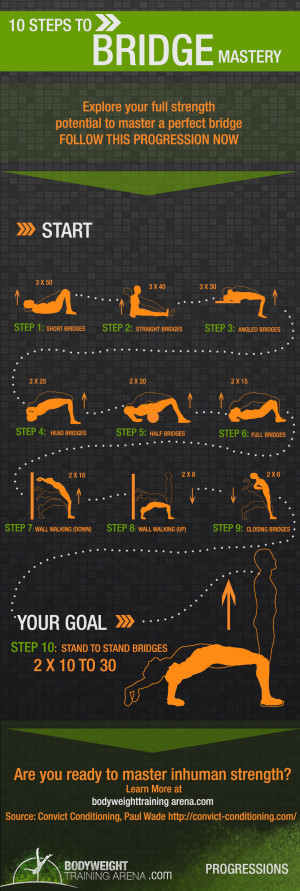 Bridge Progression - Bodyweight Training Arena